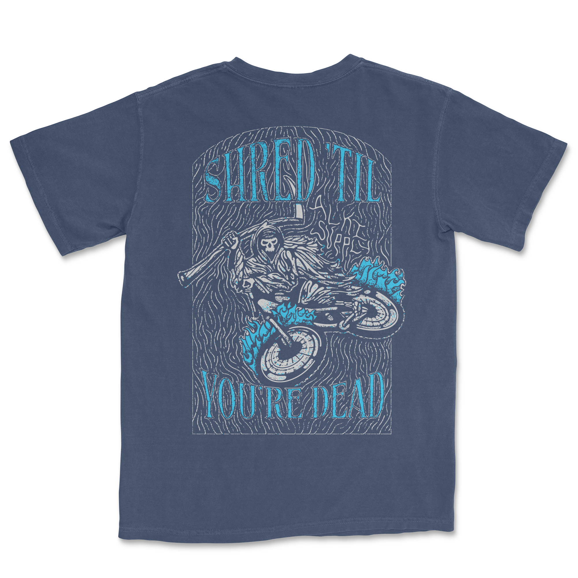 Shred 'Til You're Dead Mountain Bike Graphic Tee – Alki Supply
